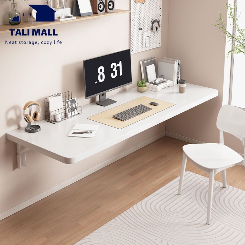 Aesthetic Folding Wall Table Minimalist Study Table Portable Folding ...