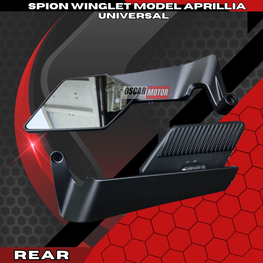 Stealth Rear View Winglet Model KTM Matic Wide Angle Flexible Universal ...