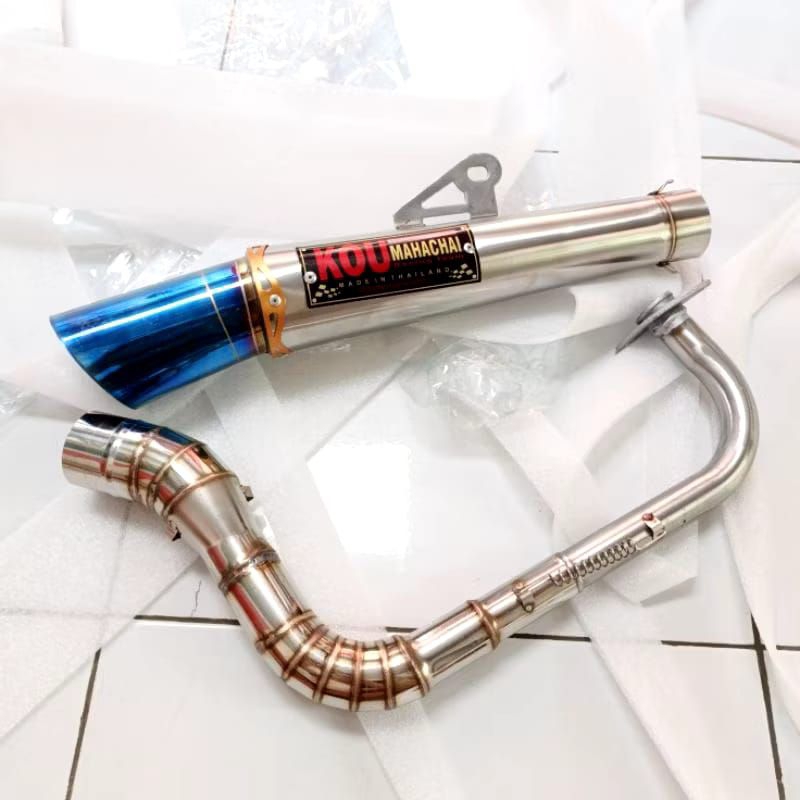 KOU muffler Exhaust pipe 51 MM full set Mio Sporty Mio i 125 Mio M3 ...