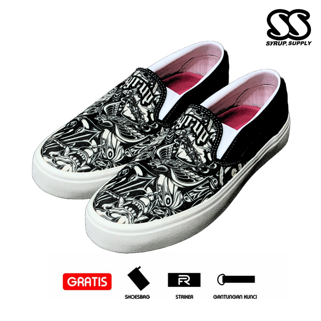 SUPPLY SYRUP l NEW DISPERSO l FULL PRINT MOTIF SLIPPER SHOES l MEN ...
