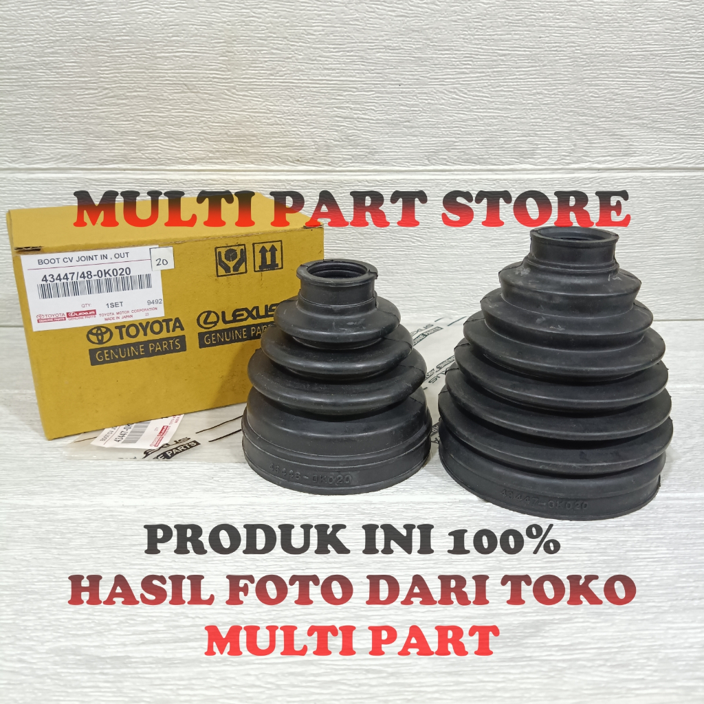 BOOT CV JOINT IN OUT RUBBER AXLES OUTSIDE WHEELS TOYOTA INNOVA HILUX ...