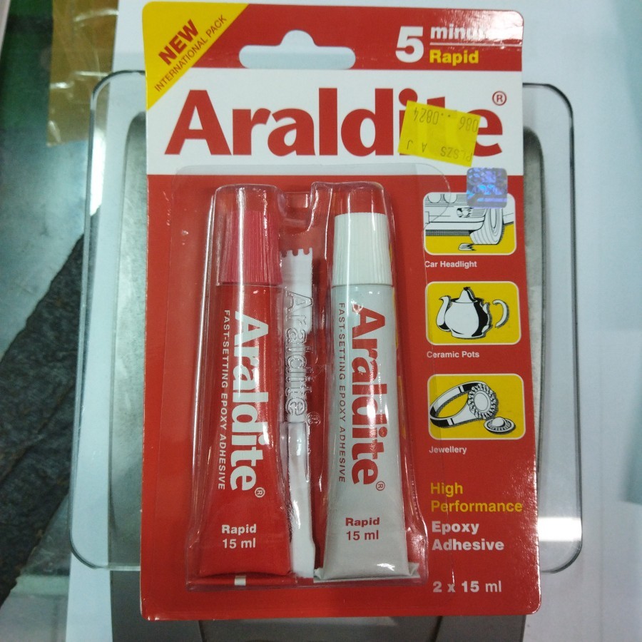 MERAH Araldite Red Glue 5 minutes High Performance Epoxy Adhesive ...