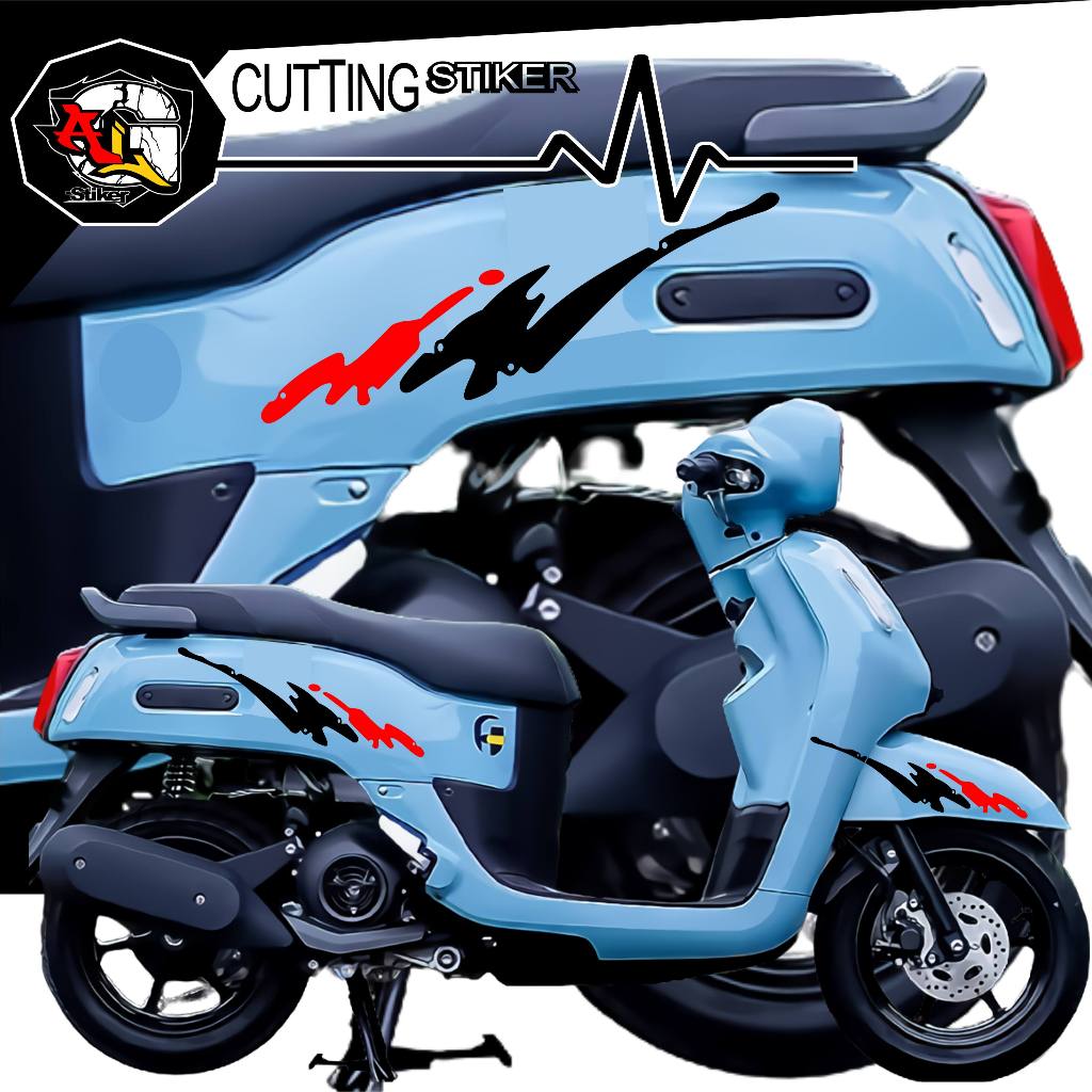 Fazzio Motorcycle Striping/539/Cutting Sticker Yamaha Fazzio/Motor ...