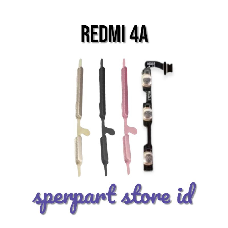 TOMBOL OUTER BUTTON + FLEXIBLE ON OFF VOLUME XIAOMI REDMI 4A (1SET ...