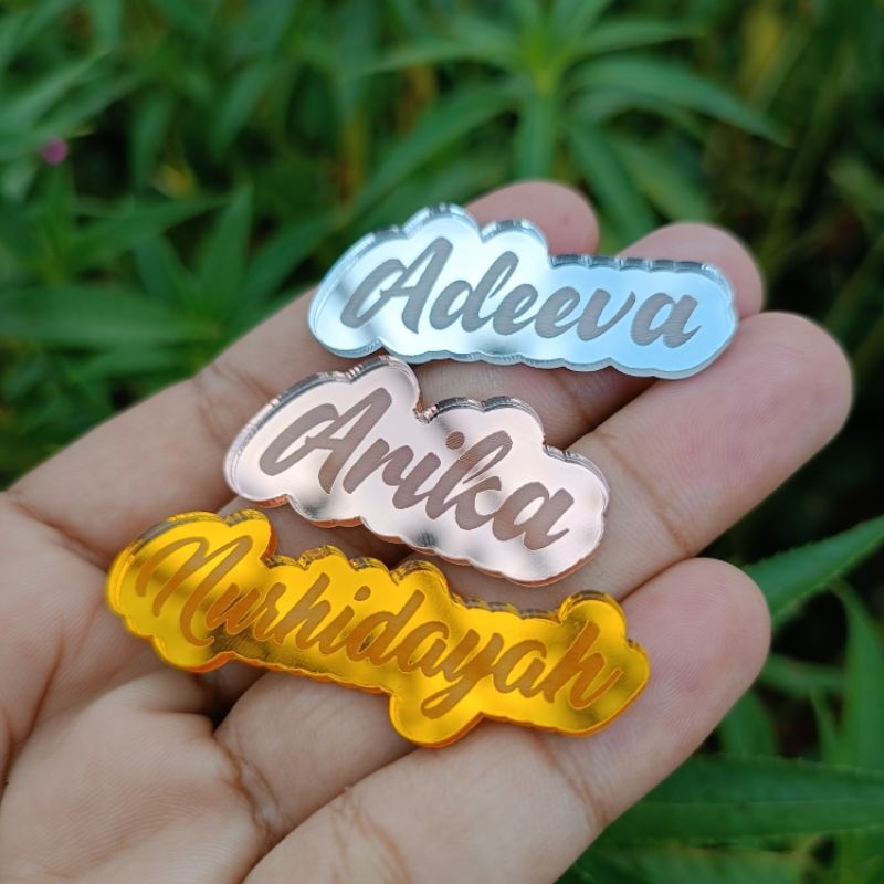 Custom Engraved Acrylic Labels – Cut According to Letter Shape | Hijab ...