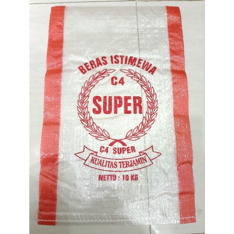 10 kg sack of rice with C4 SUPER stamp containing 50 sheets | Shopee ...