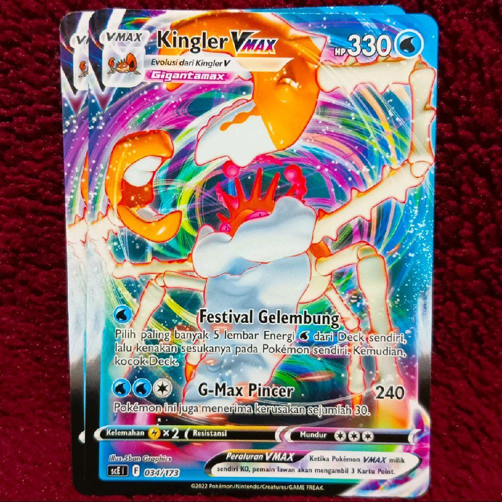 Kingler VMAX v max TD sce 034/173 - Pokemon TCG Indonesia | Shopee ...