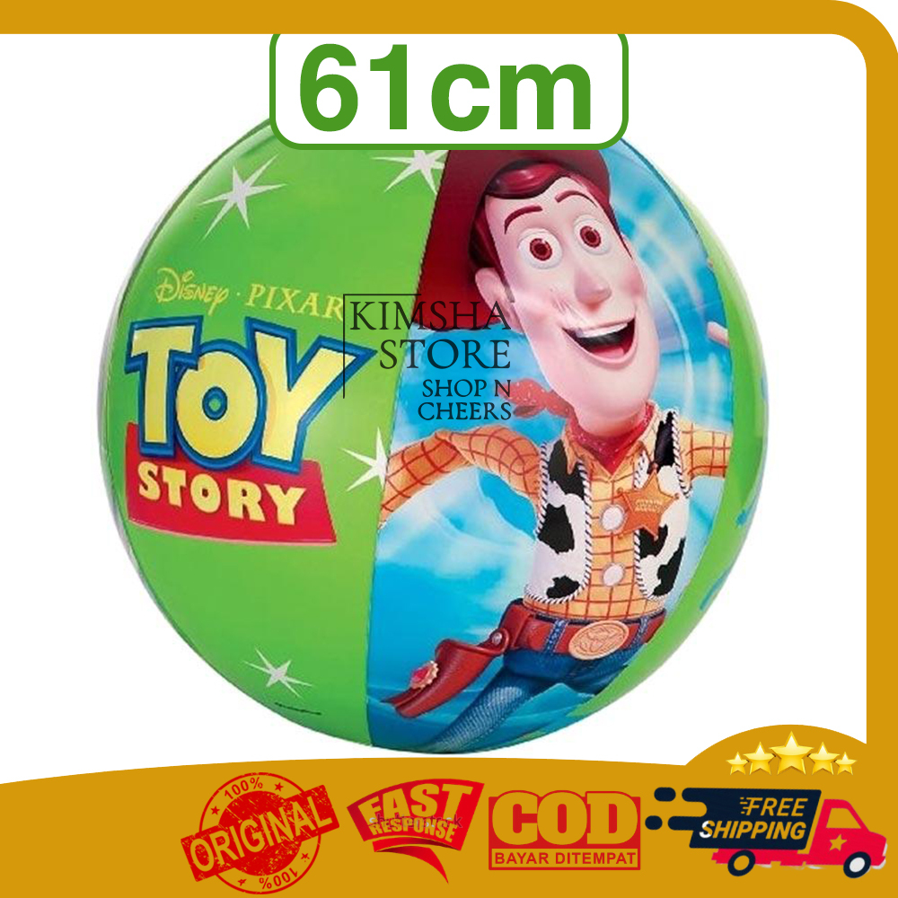 Intex Beach Ball Toy Story 61cm Disney Pixar Beach Ball Game Children's ...