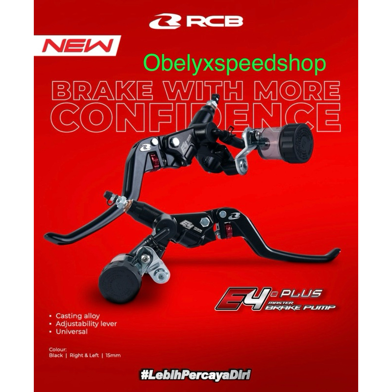 RCB E4+ 15MM BRAKE MASTER NMAX - PCX 150/160 - VARIO 160 ABS - XMAX 250 ...