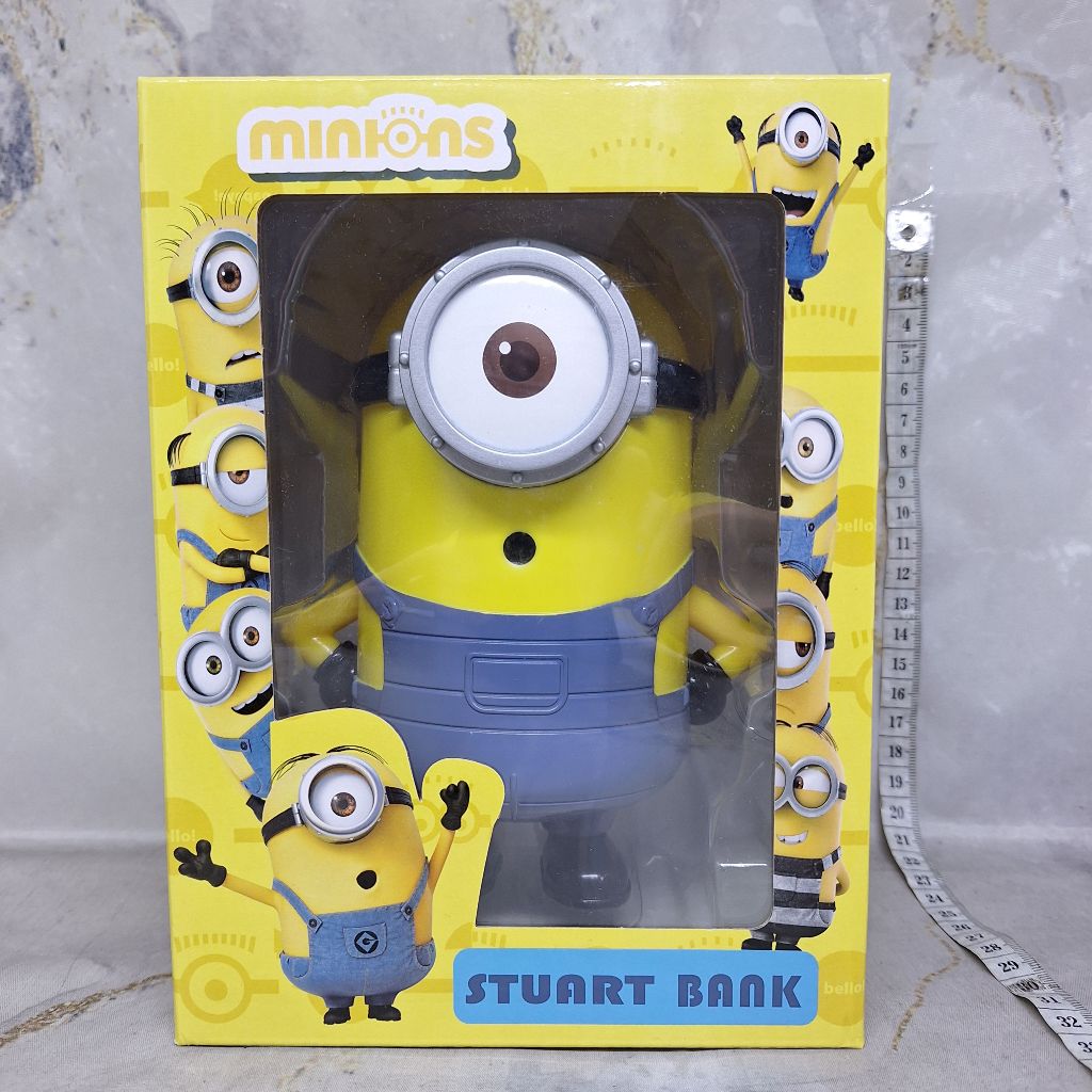 Minions Stuart Coin Bank Piggy Bank Despicable Me 3 Normal Clothes 17 ...