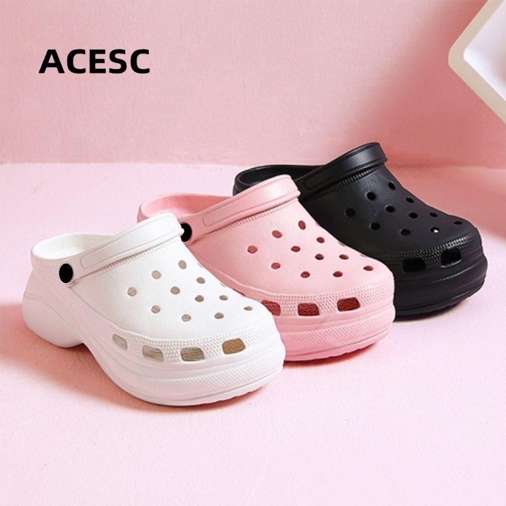 SAVE ACESC ADULT WOMEN'S FROG SANDALS 8CM HEIGHT BAIM JELLY SANDALS EVA ...