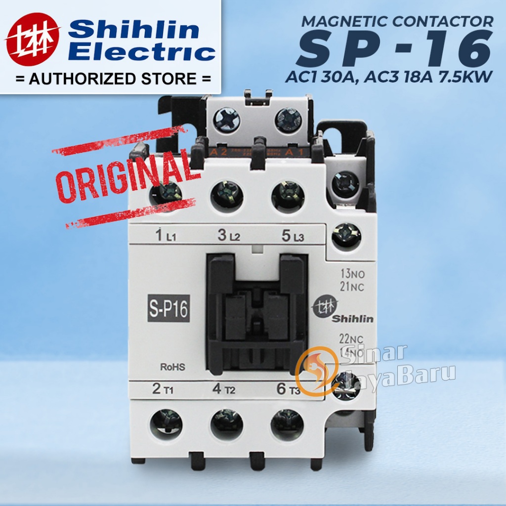 SHIHLIN Contactor S-P16 SP16 24V 48V 110V 220V 380V Contactor | Shopee Philippines