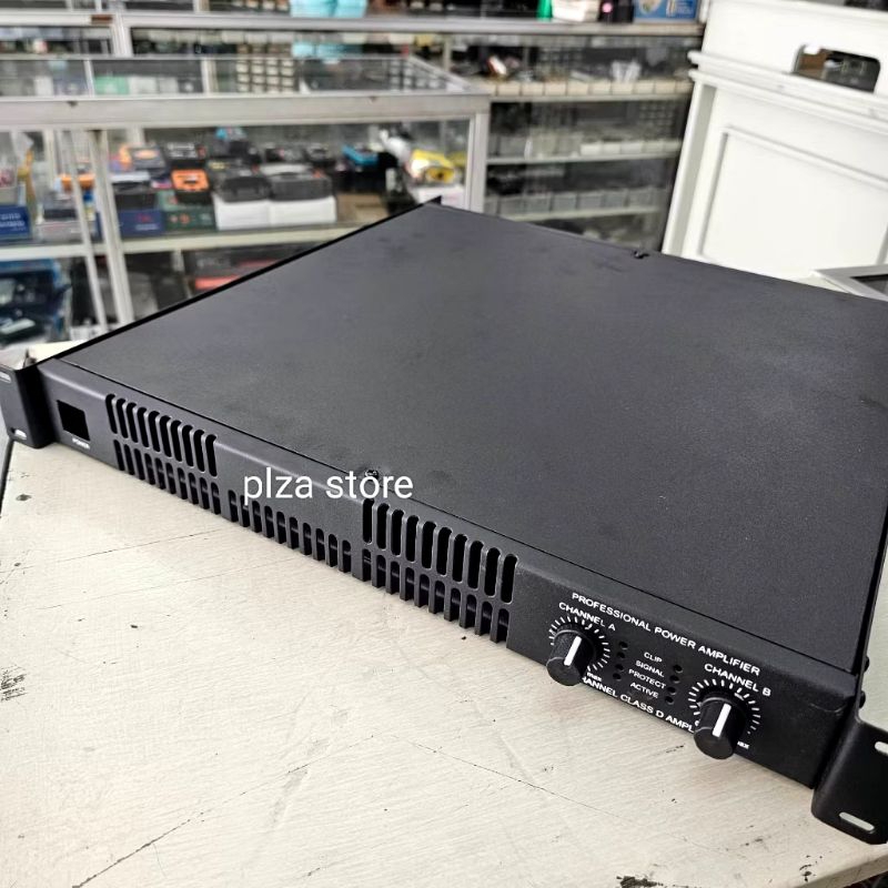 Power amplifier box Size 1U type DC-1 2channel minimalist design ...