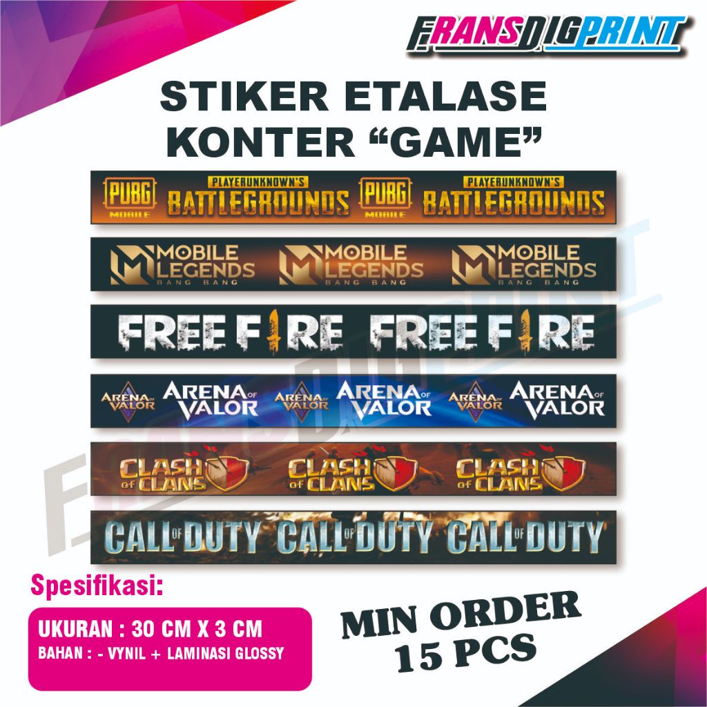 Mobile Legends Bang Game Counter Showcase Stickers, GAME CONTER SHOWN ...