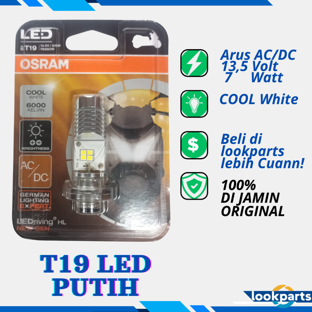 Original Osram T19 White Led Light | Shopee Philippines
