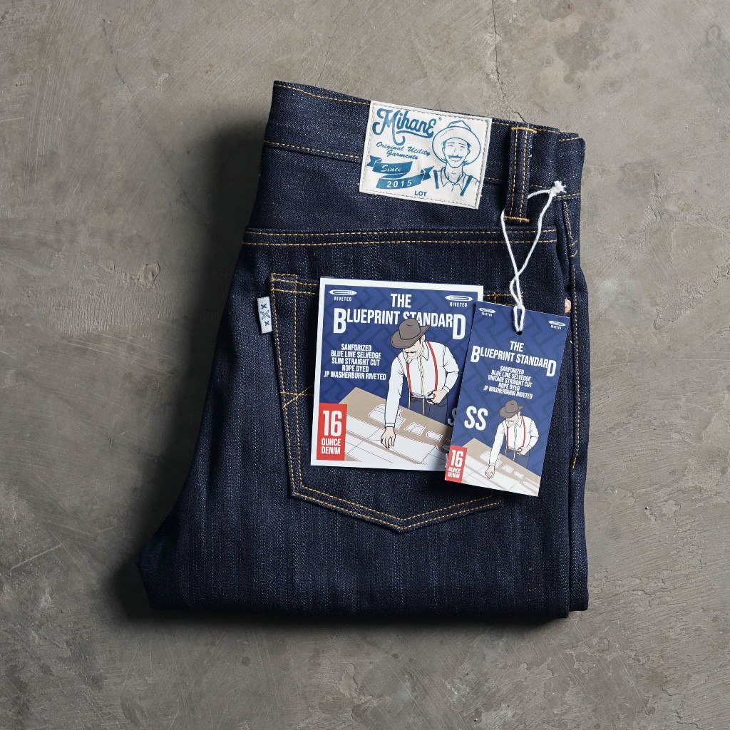Mihane Jeans - Men's Jeans - Blueprint Standard 16oz Sanforized Rope ...