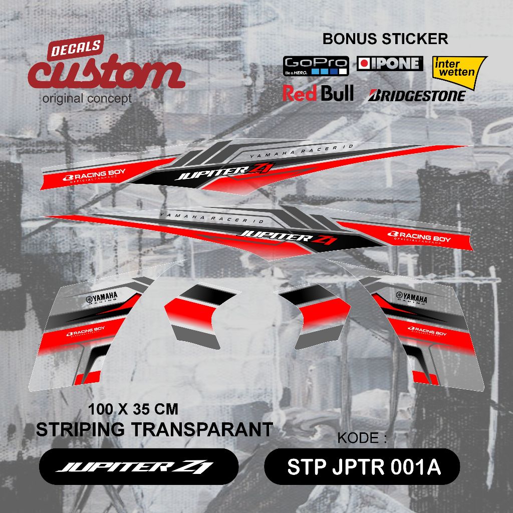 Transparent sticker for yamaha jupiter 1 motorbike, old jupiter z ...