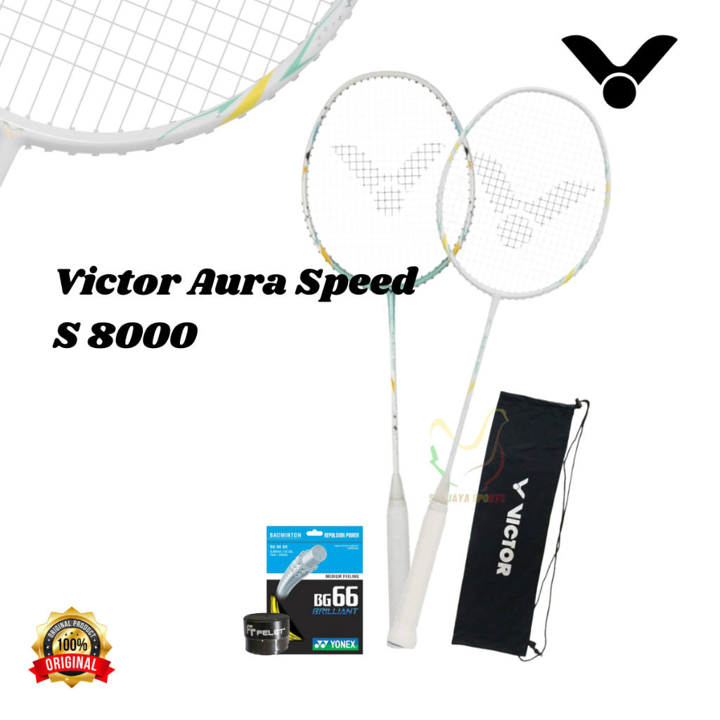 VICTOR AURA SPEED 8000 BADMINTON RACKET VICTOR ARS 8000 R RACKET ...