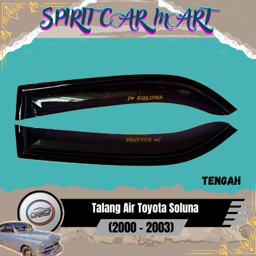 Toyota Soluna 2000-2003 Water Gutter - Wide Model - Black - Absolute ...