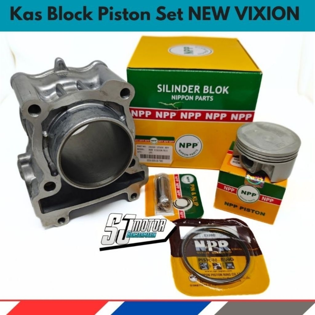 Cash Block Piston Set NPP NEW VIXION (1PA) | Shopee Philippines