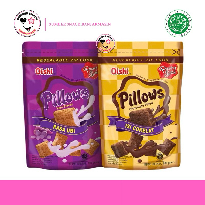 (Pouch) Oishi Pillows Pouch (100g) (2 Flavor Variants) | Shopee Philippines