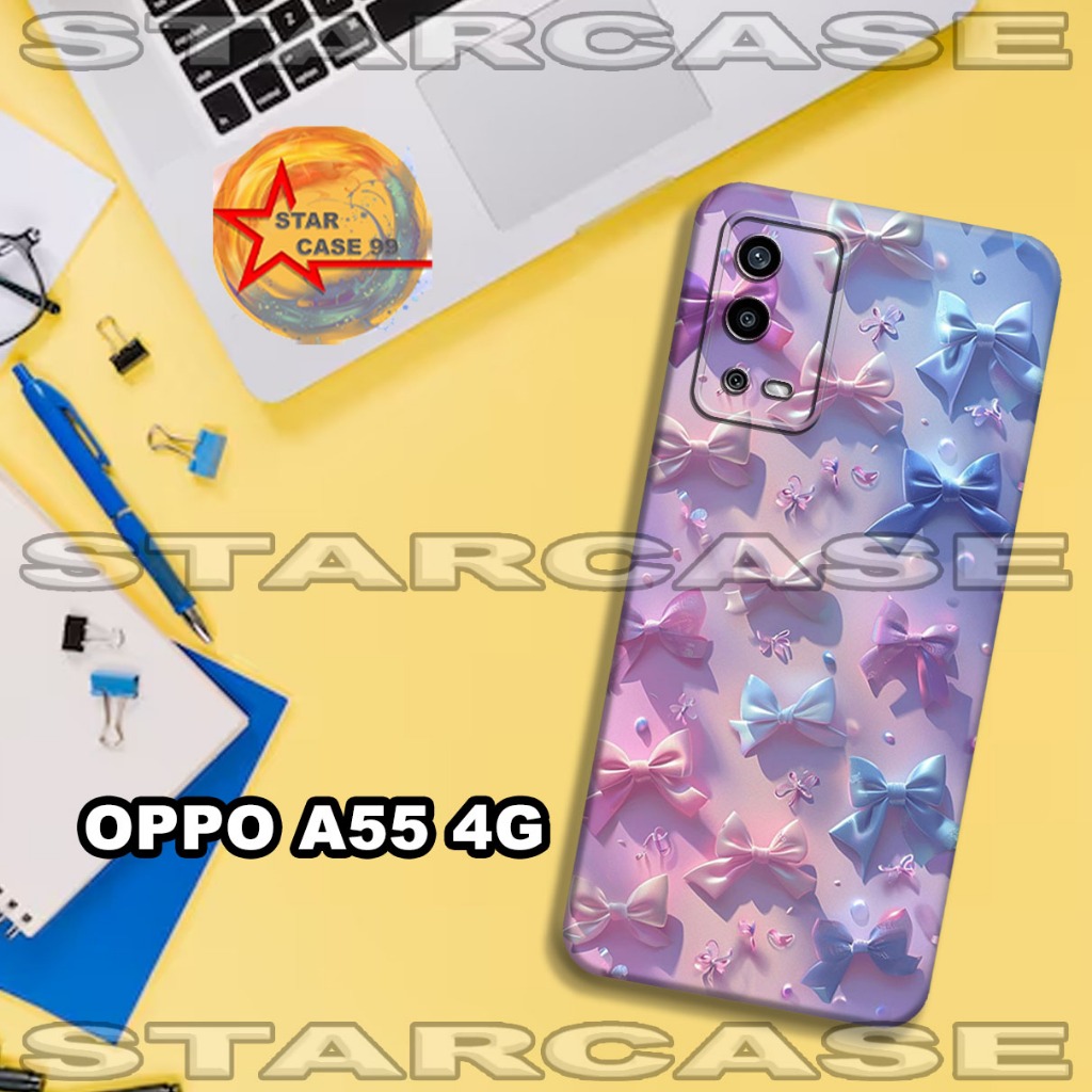 Oppo a55 4g/S25 Softcase/raibbon Motif/oppo a55 4g case /Opo a55 4g ...