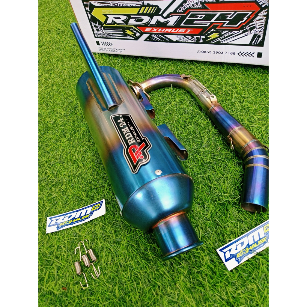 RDM24 EXHAUST Silent Killer power pipe Mio Sporty Mio Soulty Beat Fi ...