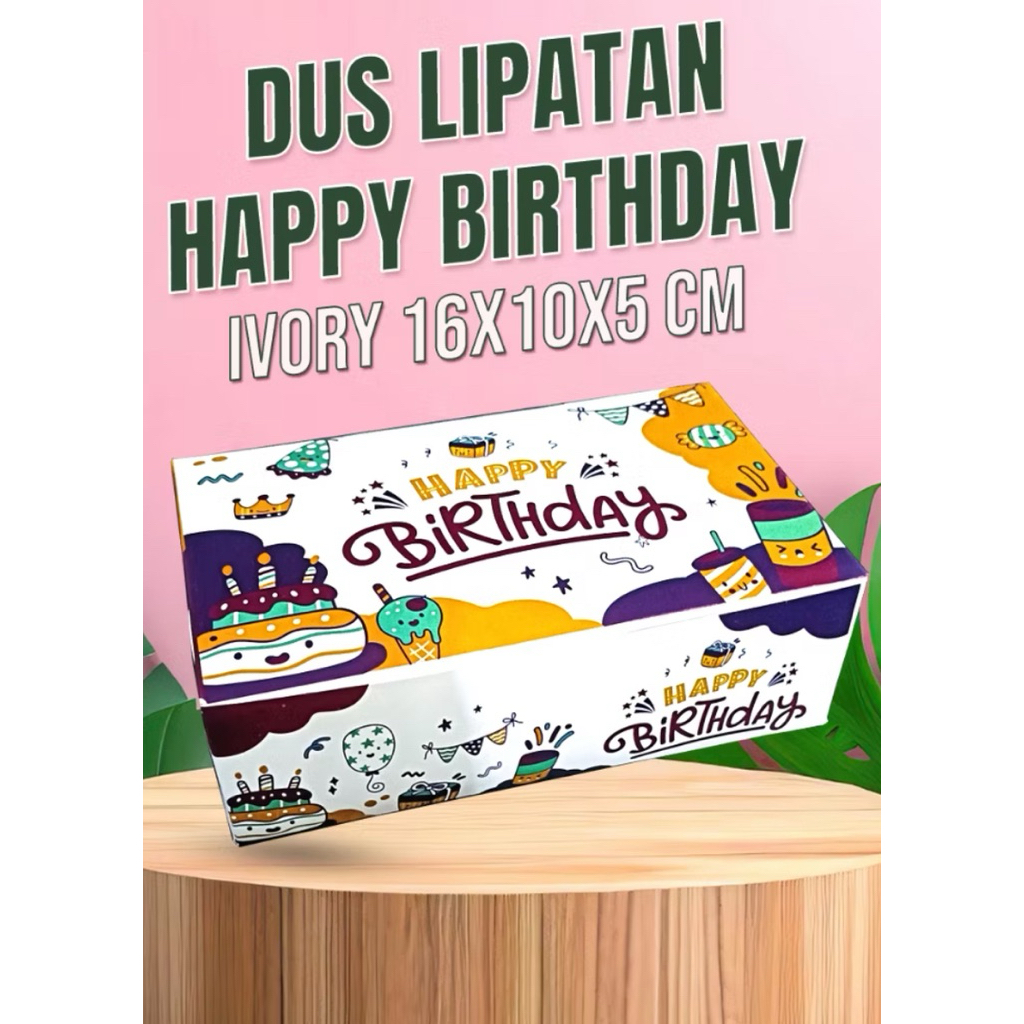 BIRTHDAY RICE BOX 16x10x5/ BIRTHDAY CAKE RICE BOX | Shopee Philippines