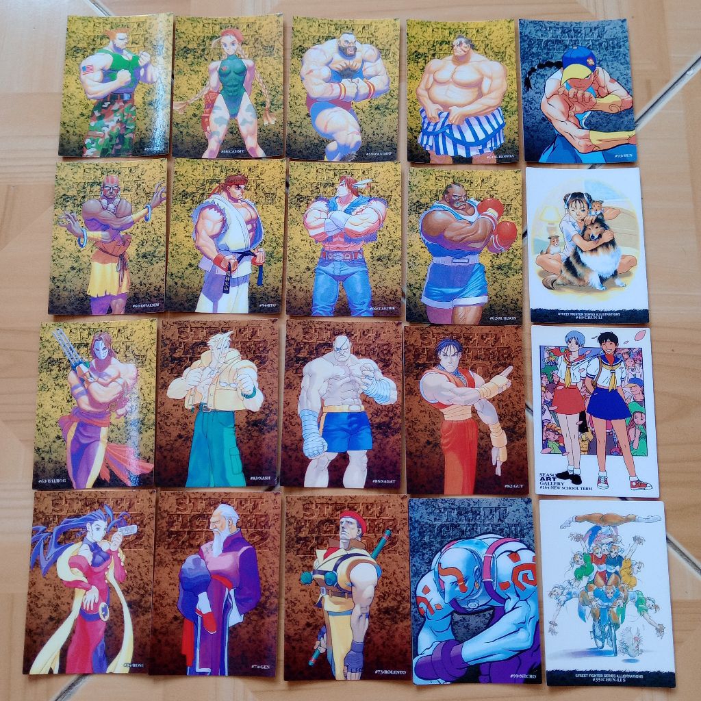 Street fighter card capcom world 97 vintage 1997 bandai original japan ...