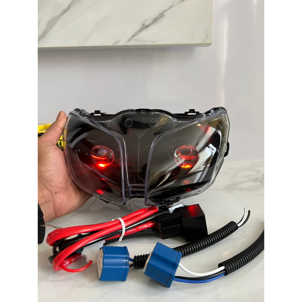 CAHAYA Jupiter z Robot 2010 custom biled mini laser H4 headlights ...