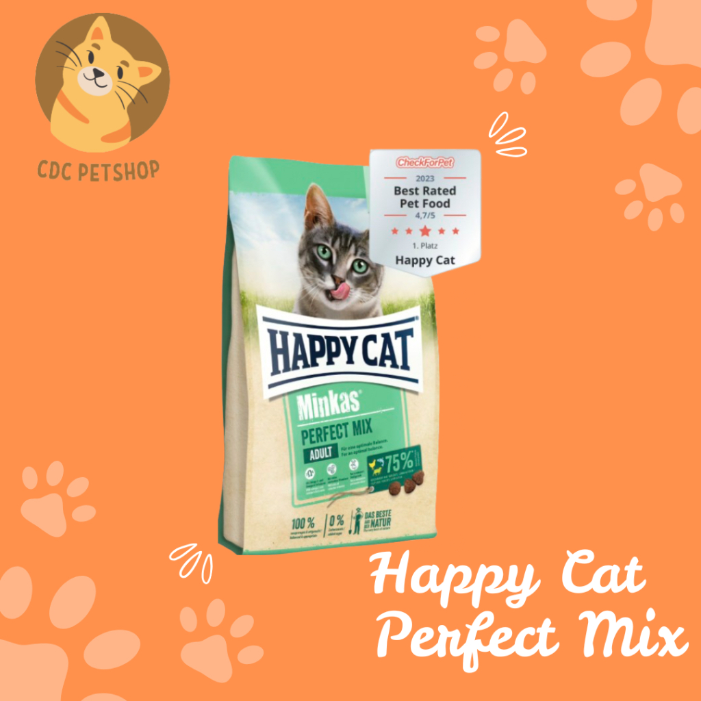 HAPPY CAT MINKAS PERFECT MIX CAT FOOD 500GR CDC PETSHOP FRESHPACK ...