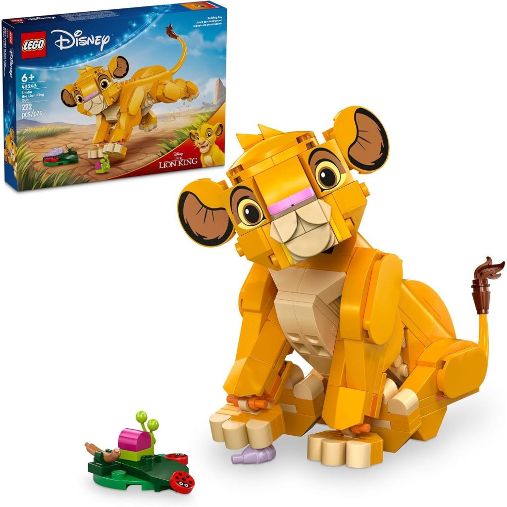 LEGO Disney Simba The Lion King Cub Buildable Disney Toy for Kids ...