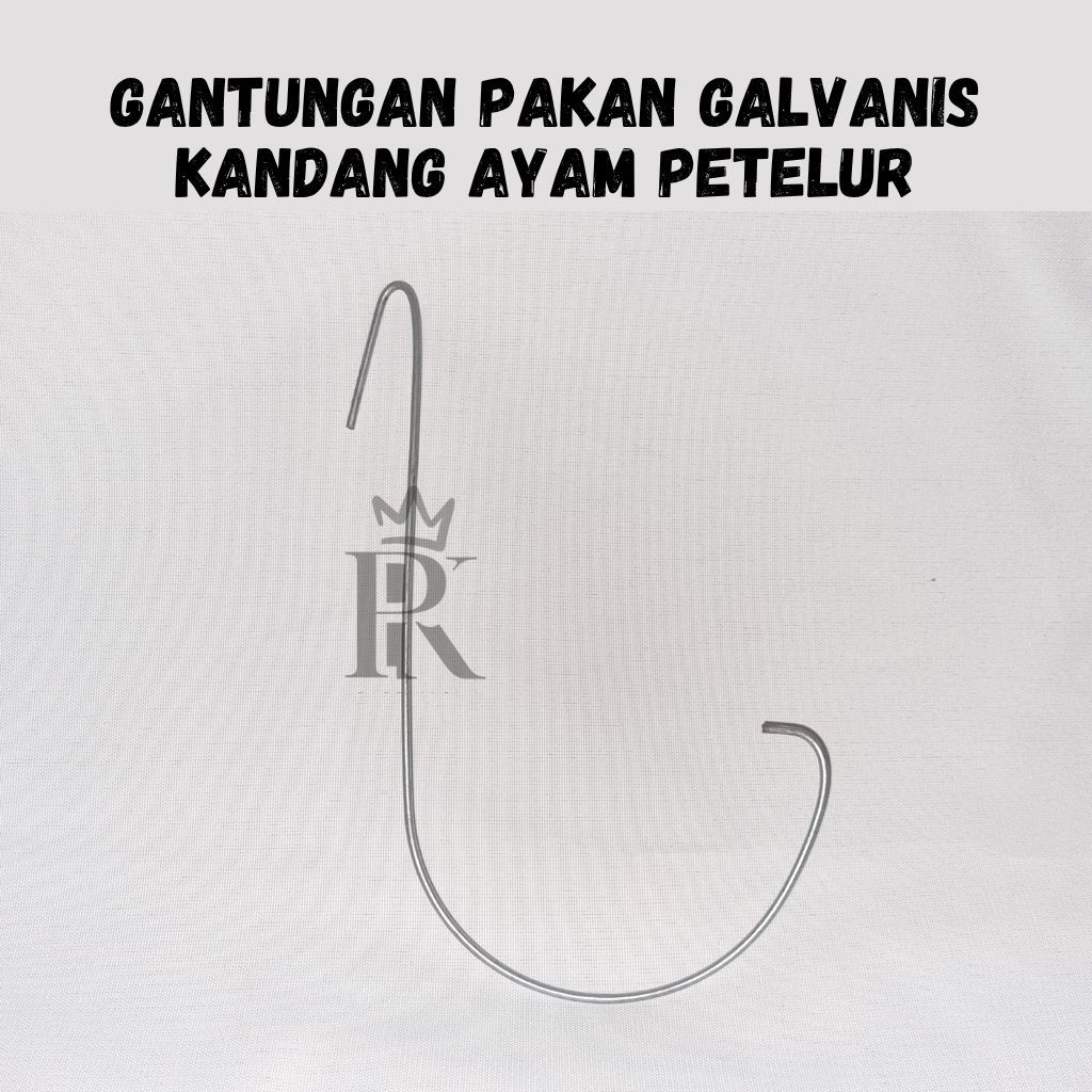 GANTUNGAN FOOD HANGERS / CAGE GUTTER HANGERS FOR LAYING CHICKENS, RUST ...