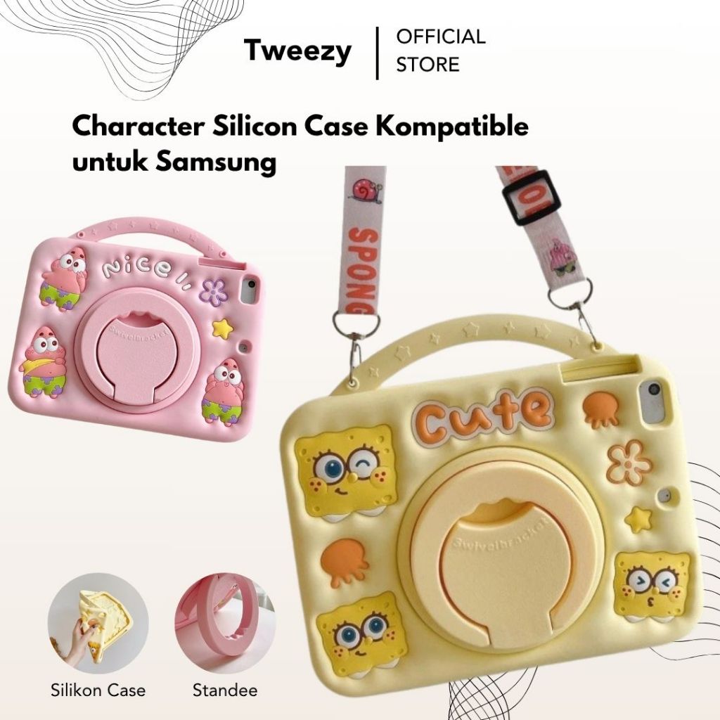 Kids Silicone Case For Samsung Galaxy Tab A9 / A9 Plus / S6 Lite / A8 / A7 Cute jing jing jing ...