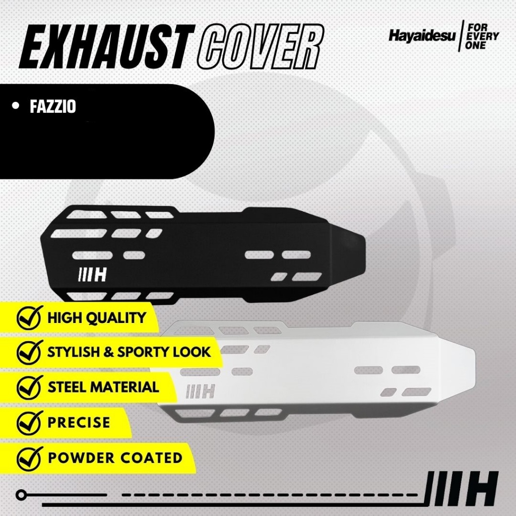 FAZZIO HAYAIDESU Motorcycle Exhaust Protective Shield Cover | Shopee ...