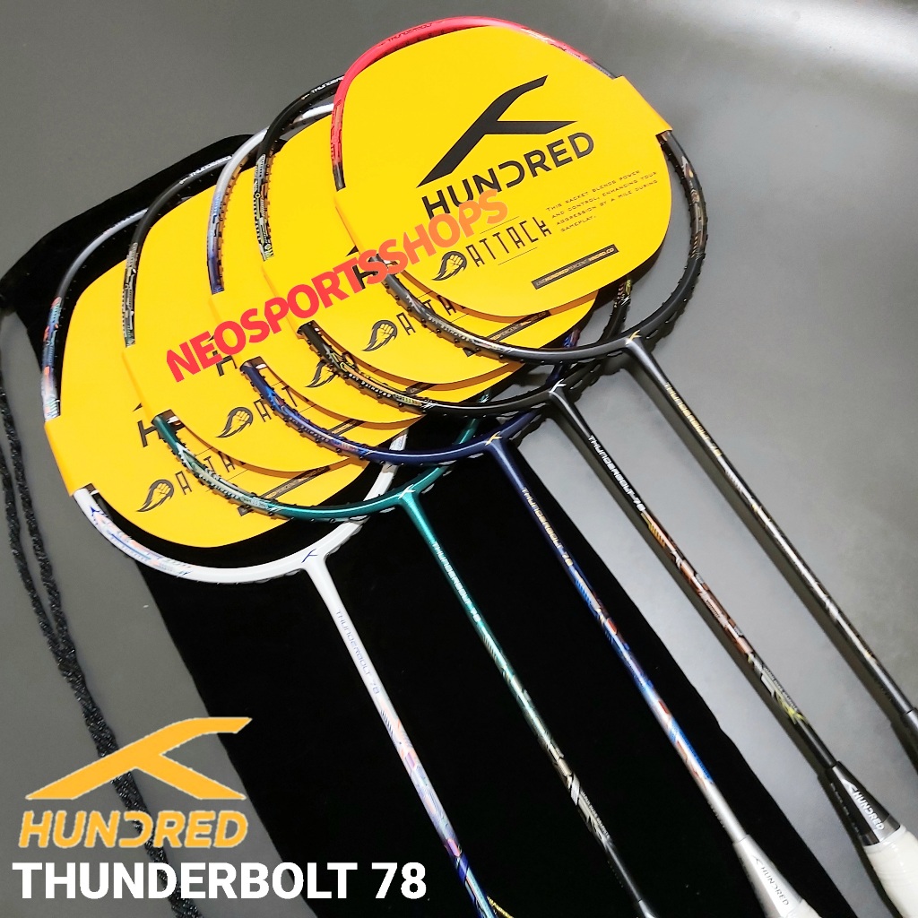 Original HNDRD Hundred Thunderbolt 78 Badminton Racket | Shopee Philippines
