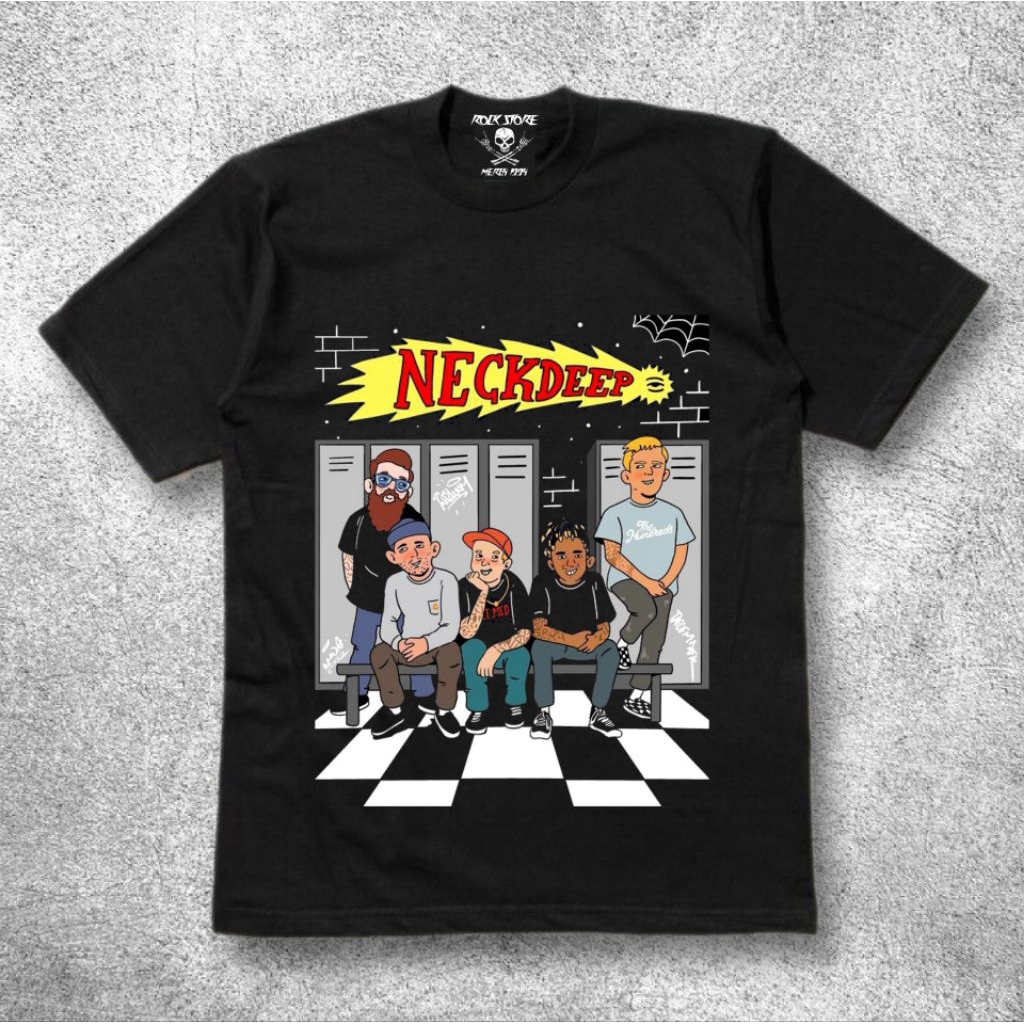 Tshirt Neck deep generic pop punk premium cotton | Shopee Philippines