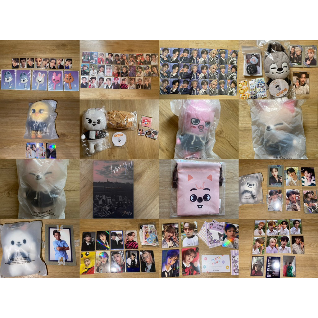 Skz skzoo 6 plush merchandise, 2 keyring plush, 5 mirrors, i am you ...