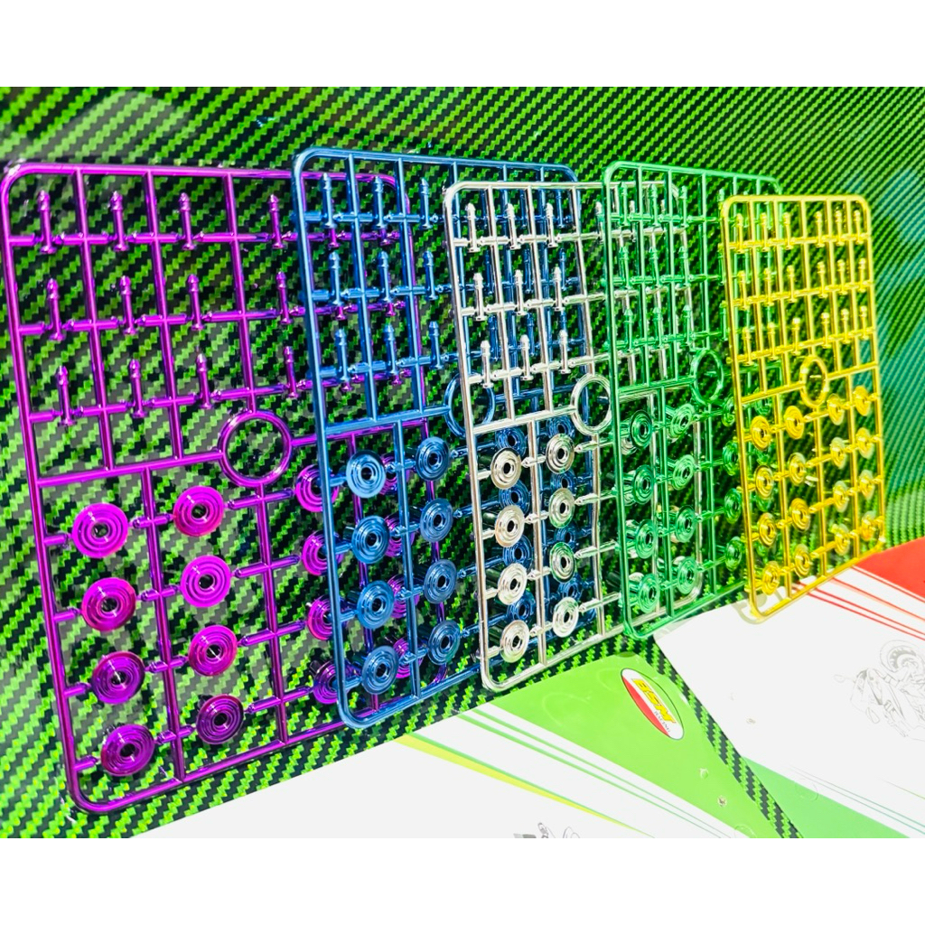 Colorful body clip bolts motorbike body clip bolts (price for 1 board ...