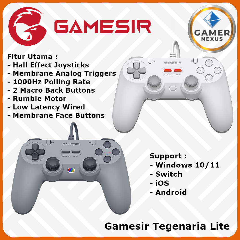 Gamesir Tegenaria Lite Wired Gamepad Controller Retro Design PC Windows ...