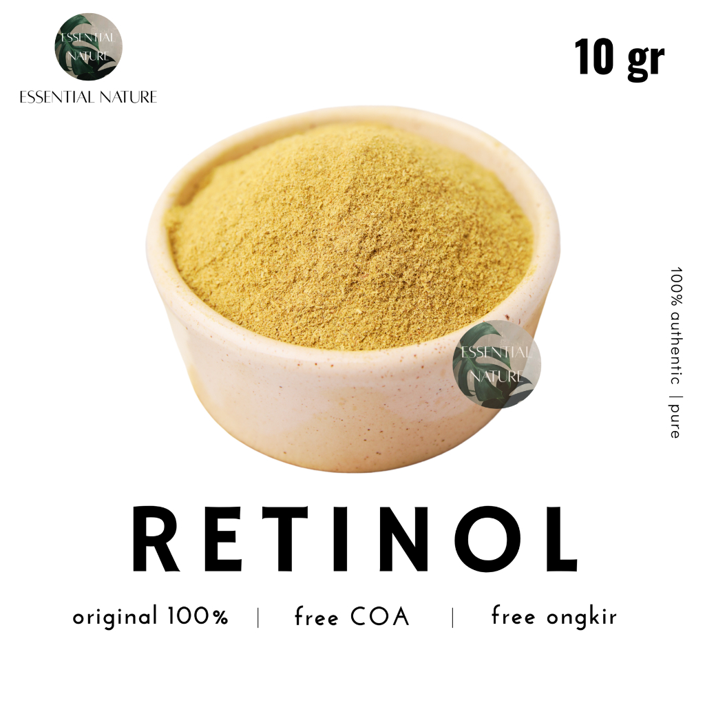 Pure Retinol Powder Free COA Pure 100% Retinoic Powder 10gr | Shopee ...