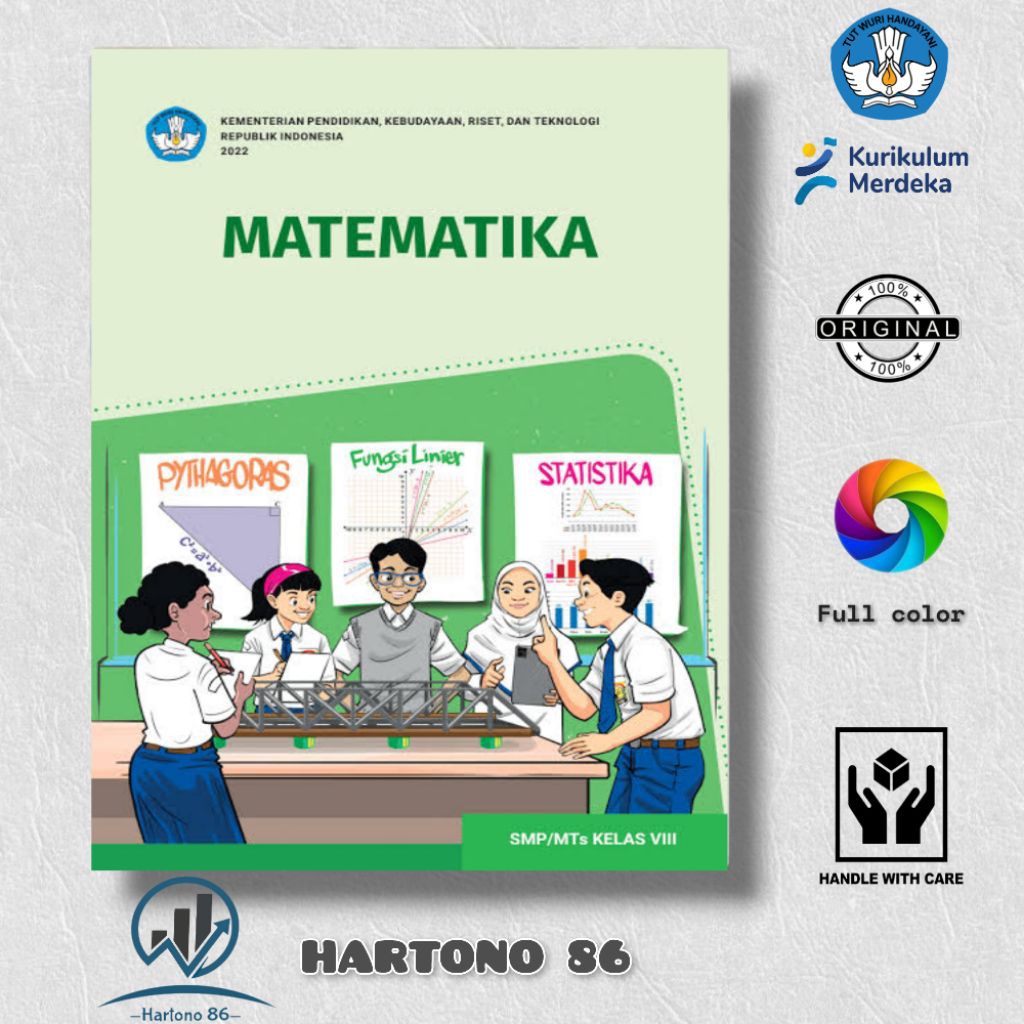 Package book for Mathematics students for SMP/MTs Class 8 Merdeka ...