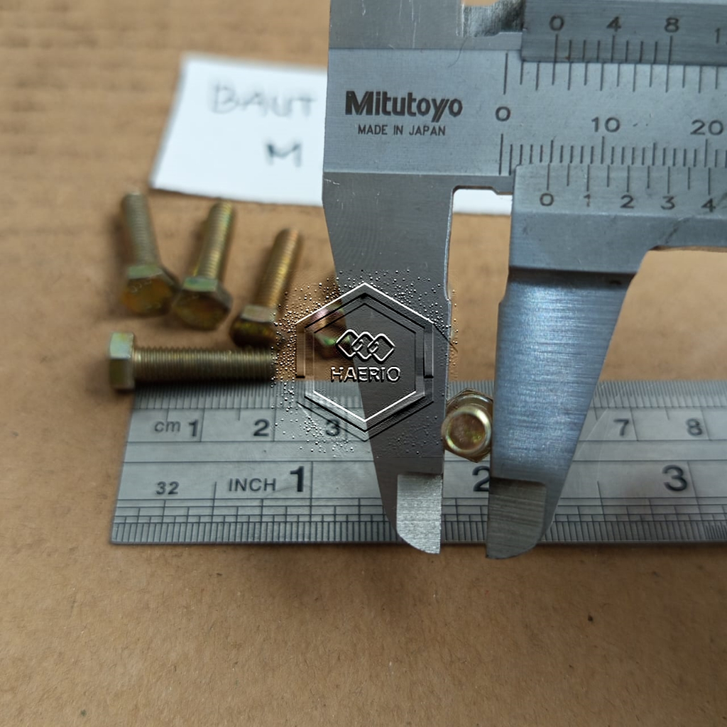 M5x20 (2 CM) YELLOW HEXAGON NUT BOLT FULL DRAT BMK M5 | Shopee Philippines