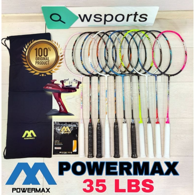 Badminton Racket Powermax 35LBS Furious 50 Aztroz 99 M 800 Furious 22 ...