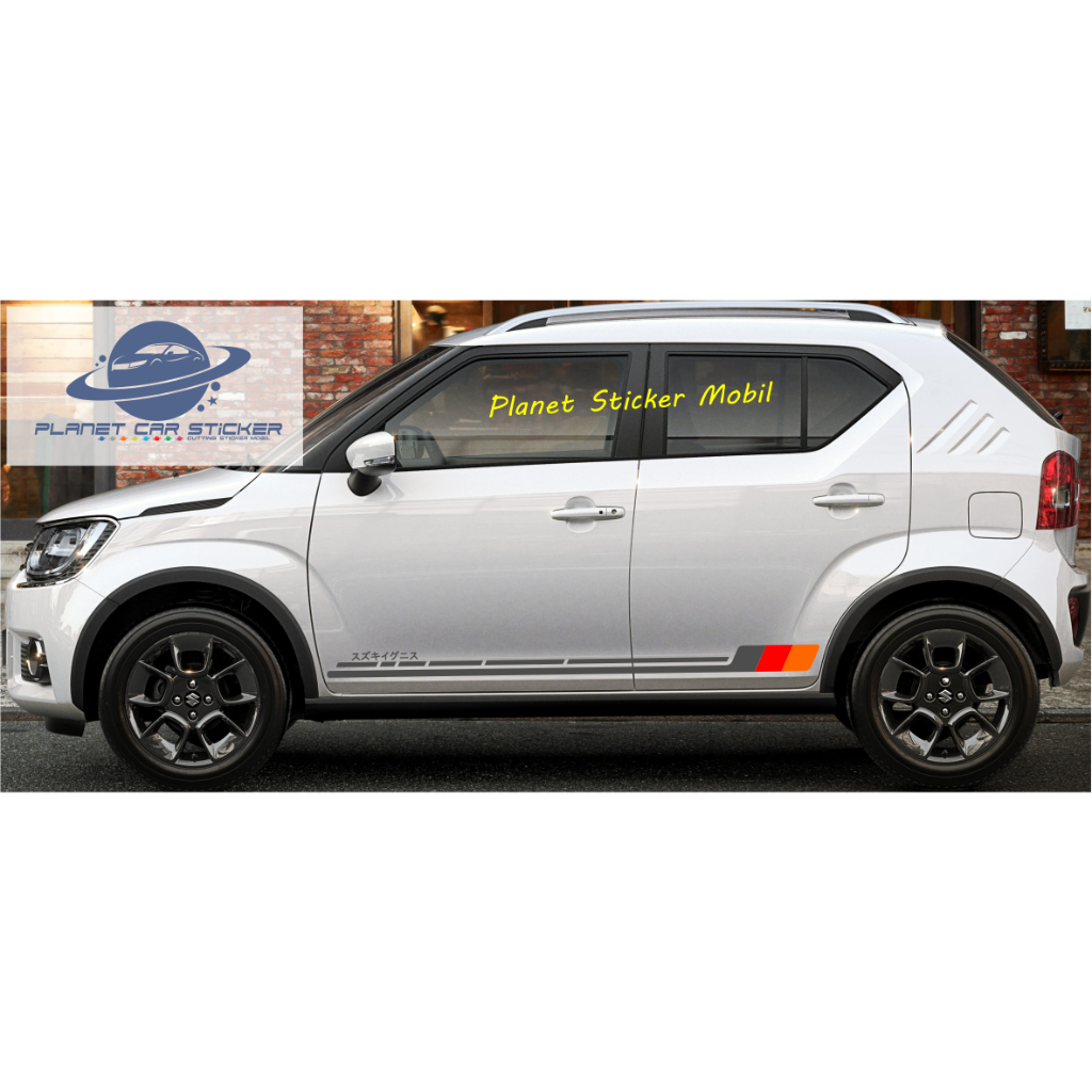 Ignis sticker ignis list stripe sticker for suzuki car body ignis ...