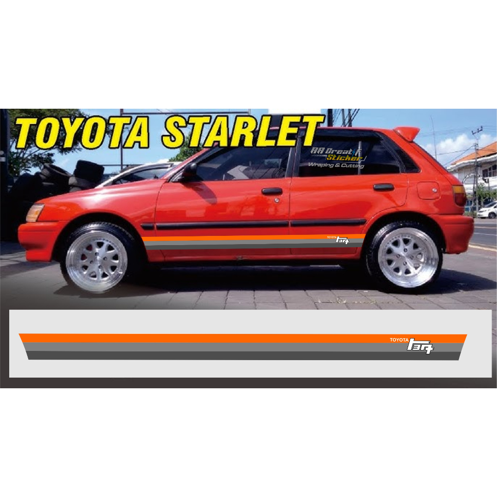 Cutting CAR STICKER toyota starlet 02 | Shopee Philippines