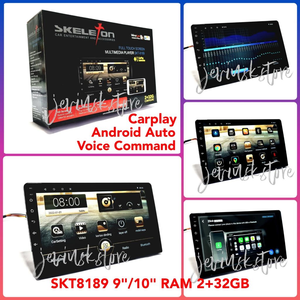 Double Din Android Skeleton SKT-8189 9" Inch Ram 2+32GB Universal Head Unit | Shopee Philippines