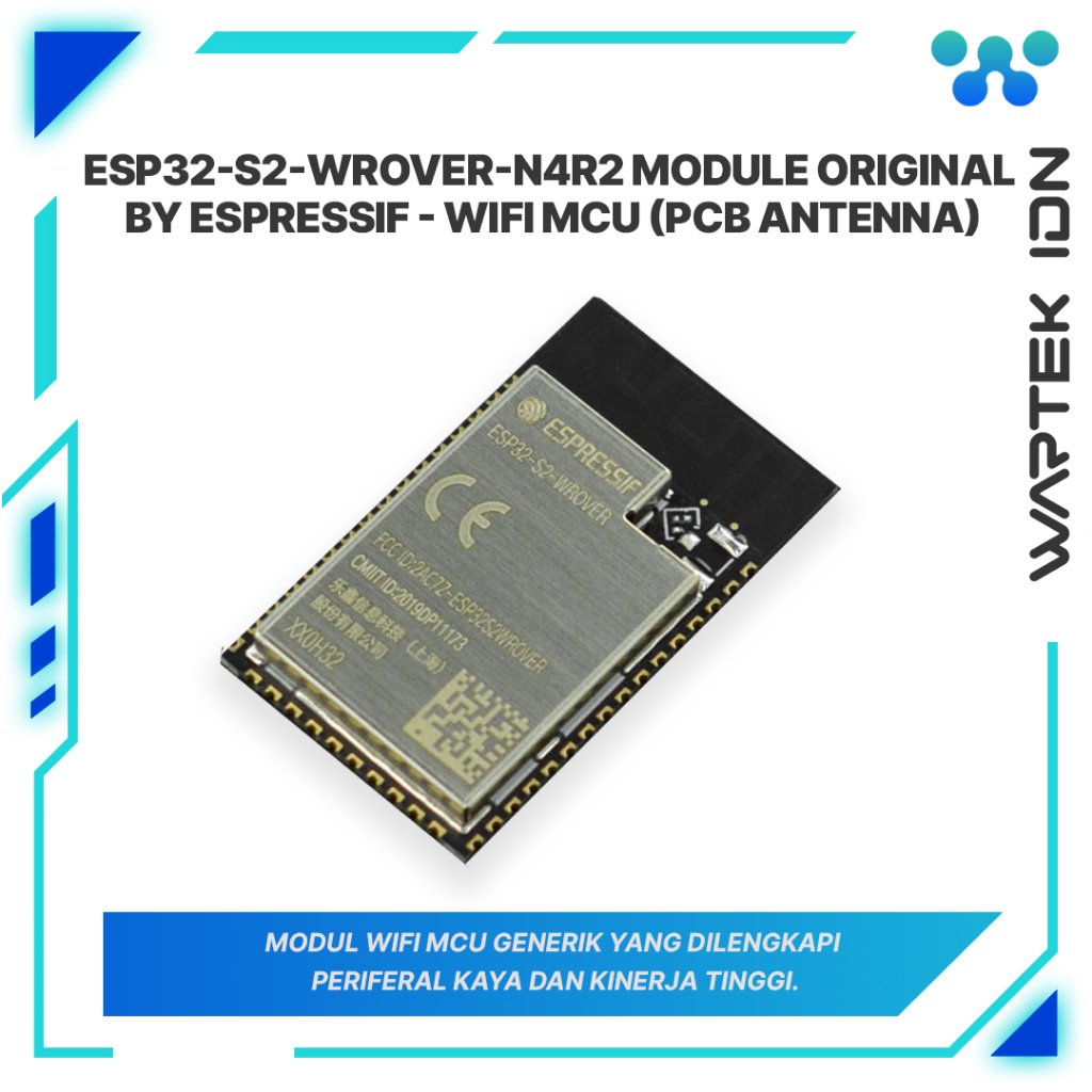 Esp32-s2-wrover-n4r2 Wi-Fi Module (PCB Antenna) Original by Espresso - Versatile Wi-Fi MCU ...