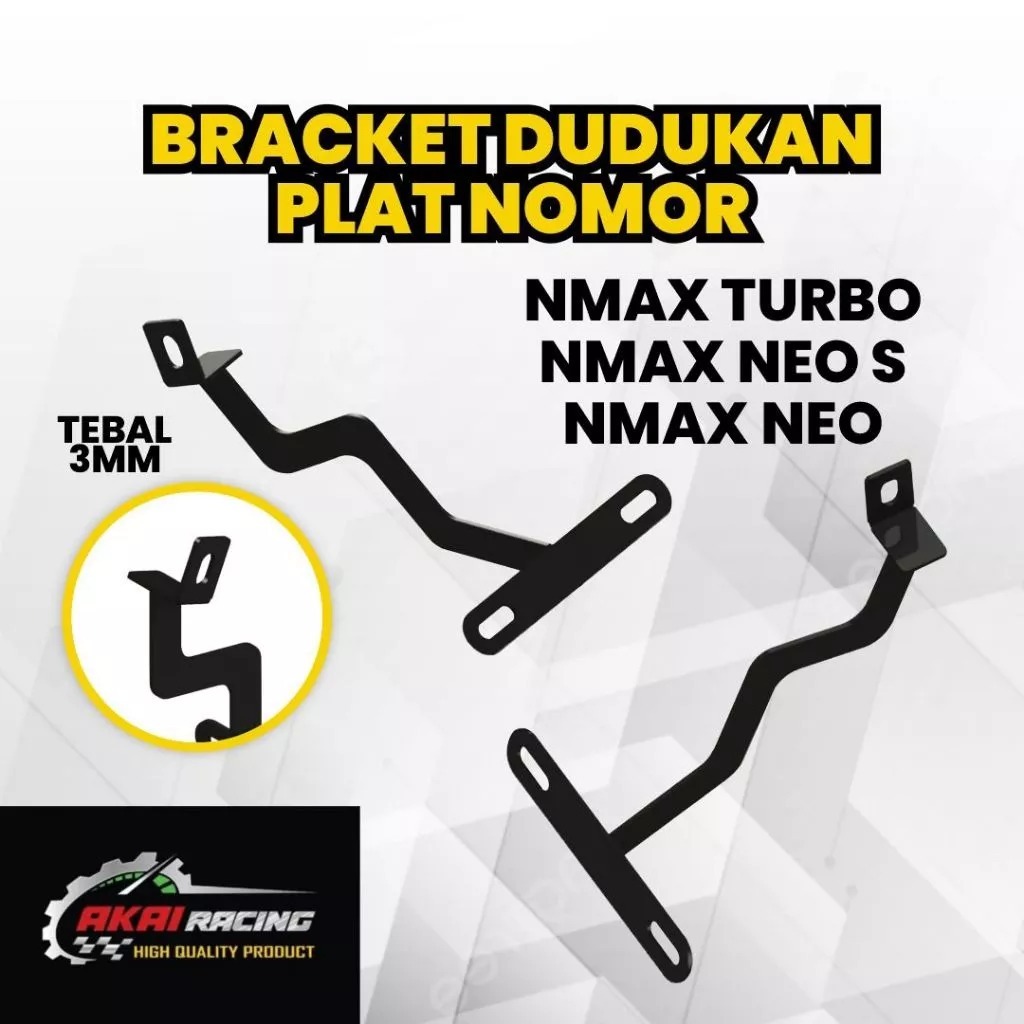 Akai Racing V2 Nmax Turbo, Nmax Neo, Nmax Neo S Number Plate Holder ...