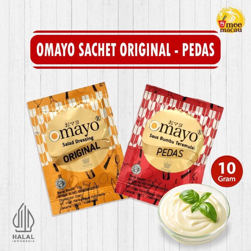 Mayonnaise Omayo Sachet 10 gram Original - Spicy | Shopee Philippines